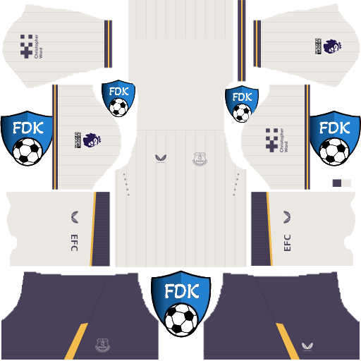 Everton FC DLS Kits 2025 - Dream League Soccer Kits 2025