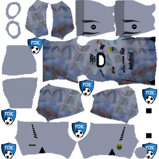 Persib Bandung DLS Kits 2025 - Dream League Soccer Kits 2025