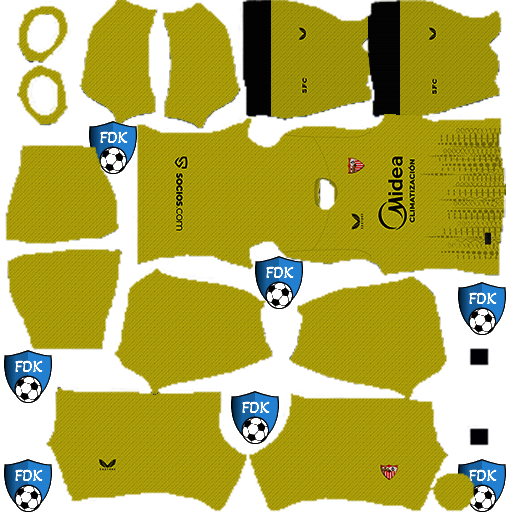 Sevilla FC DLS Kits 2025 - Dream League Soccer Kits 2025