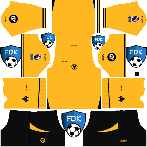 Wolverhampton Wanderers FC DLS Kits 2025 - Dream League Soccer Kits 2025