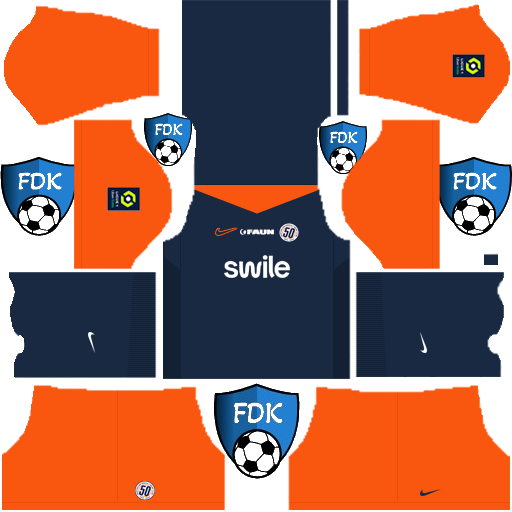 Montpellier HSC DLS Kits 2025 - Dream League Soccer Kits 2025