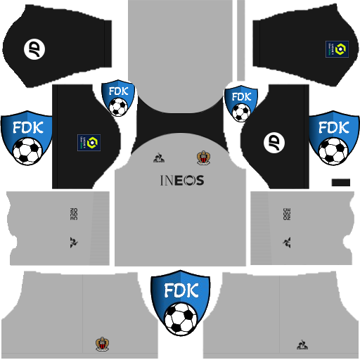 OGC Nice DLS Kits 2025 - Dream League Soccer Kits 2025