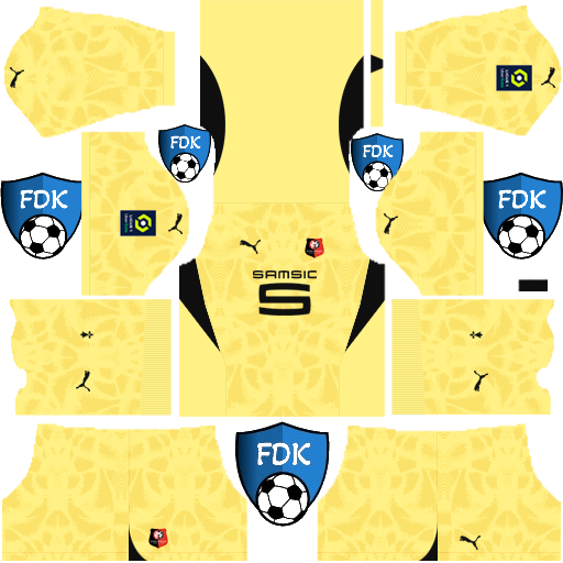 Stade Rennais FC DLS Kits 2025 - Dream League Soccer Kits 2025