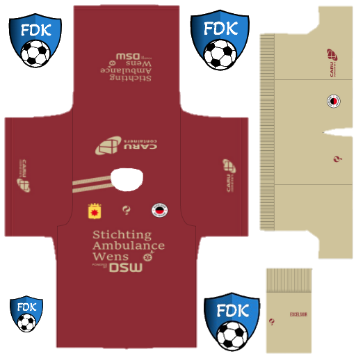 Excelsior Rotterdam Pro League Soccer Kits 2025 - Excelsior Rotterdam ...