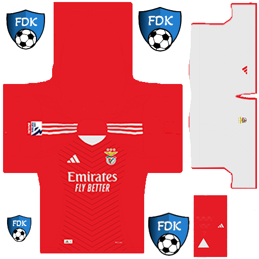 SL Benfica Pro League Soccer Kits 2025 - SL Benfica PLS and PKS Kits