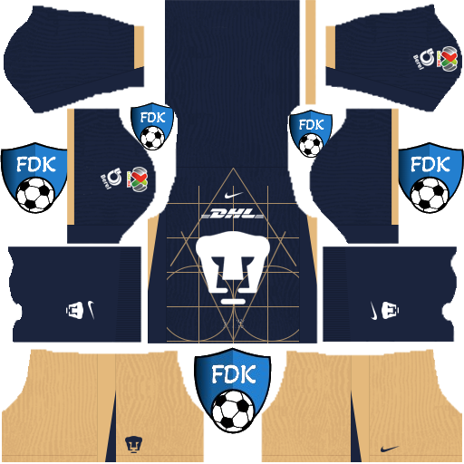 Pumas UNAM DLS Kits 2025 - Dream League Soccer Kits 2025