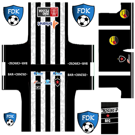 Botafogo PB Pro League Soccer Kits 2025 - Botafogo PB PLS and PKS Kits