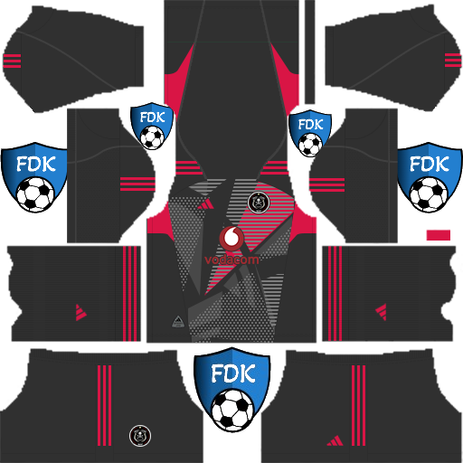 Orlando Pirates FC DLS Kits 2025 - Dream League Soccer Kits 2025