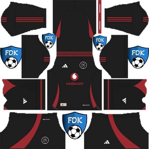 Orlando Pirates FC DLS Kits 2025 - Dream League Soccer Kits 2025