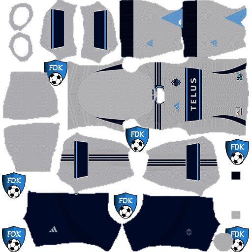 Vancouver Whitecaps FC DLS Kits 2025 - Dream League Soccer Kits 2025