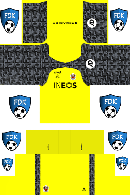 OGC Nice Football League Kits 2025