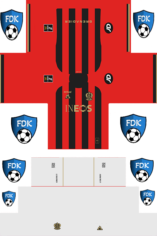 OGC Nice Football League Kits 2025