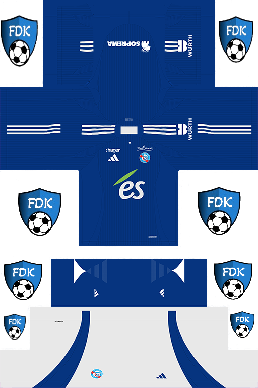 RC Strasbourg Alsace Football League Kits 2025