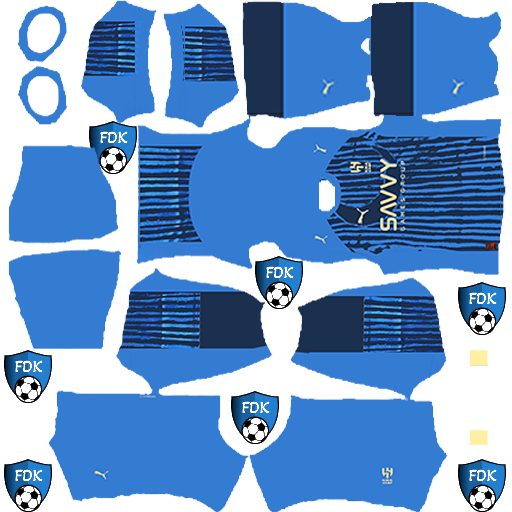 Al Hilal FC CWC DLS Kits 2025 - Dream League Soccer Kits 2025