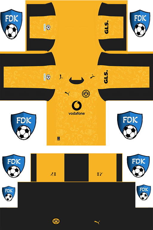 Borussia Dortmund Football League Kits 2025-26