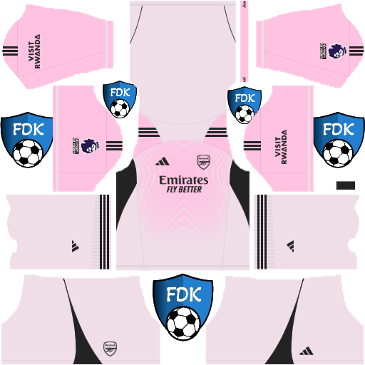 Arsenal DLS Kits 2026 - Dream League Soccer Kits 2026