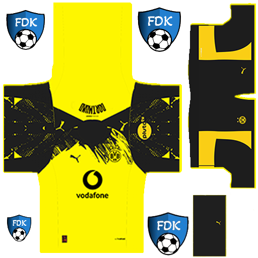 Borussia Dortmund Pro League Soccer Kits 2025-26 - Borussia Dortmund ...