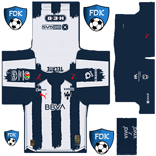 CF Monterrey Pro League Soccer Kits 2025-26 - CF Monterrey PLS and PKS Kits