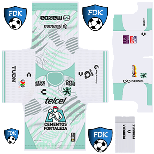 Club León Pro League Soccer Kits 2025-26 - Club León PLS and PKS Kits