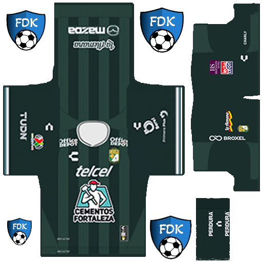 Club León Pro League Soccer Kits 2025-26 - Club León PLS and PKS Kits
