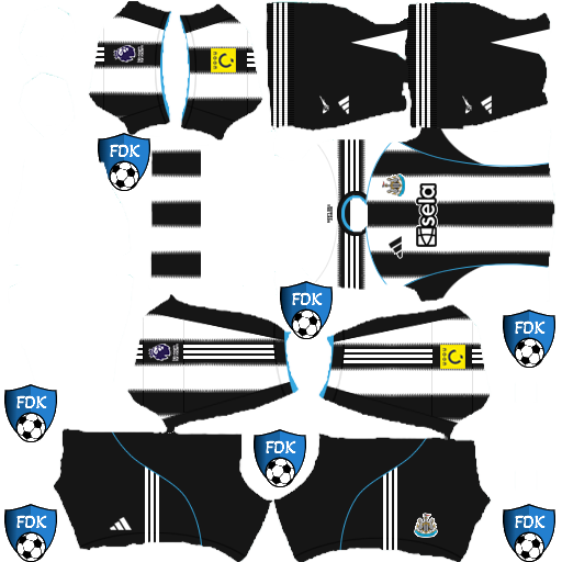 Newcastle United DLS Kits 2026 - Dream League Soccer Kits 2026