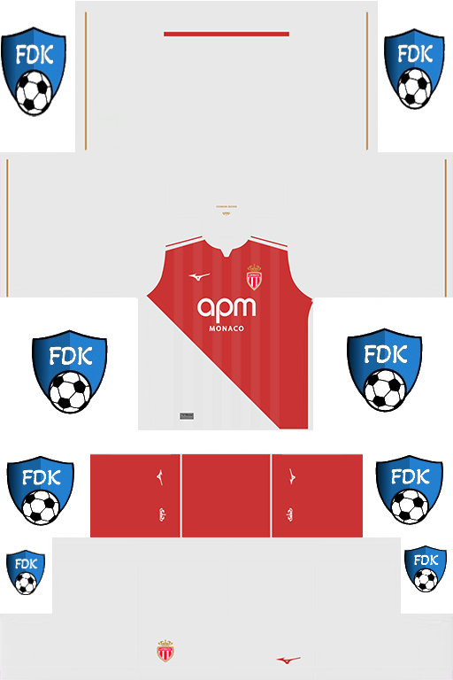 AS Monaco Football League Kits 2025-26