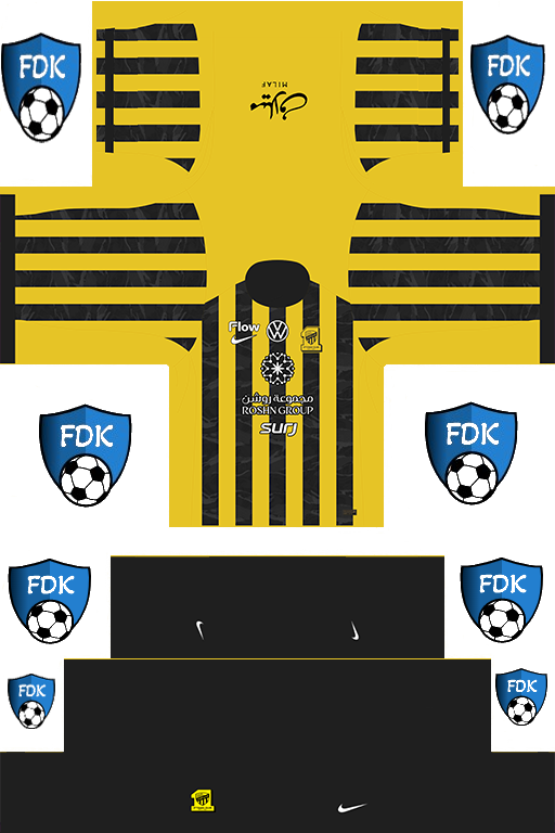 Al Ittihad FC Football League Kits 2025-26