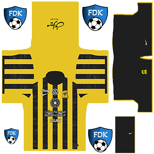 Al Ittihad FC Pro League Soccer Kits 2025-26 - Al Ittihad FC PLS and ...