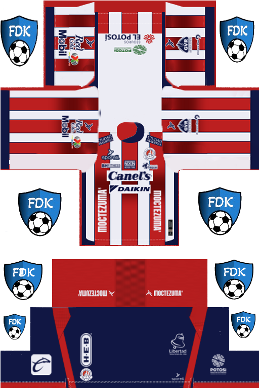 Atlético San Luis Football League Kits 2025-26