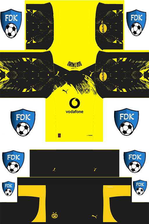Borussia Dortmund Football League Kits 2025-26