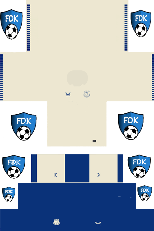 Everton FC Football League Kits 2025-26