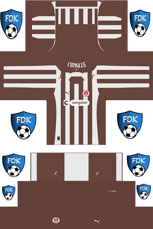 FC St Pauli Football League Kits 2025-26
