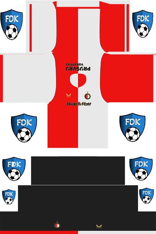 Feyenoord Football League Kits 2025-26