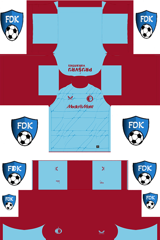Feyenoord Football League Kits 2025-26