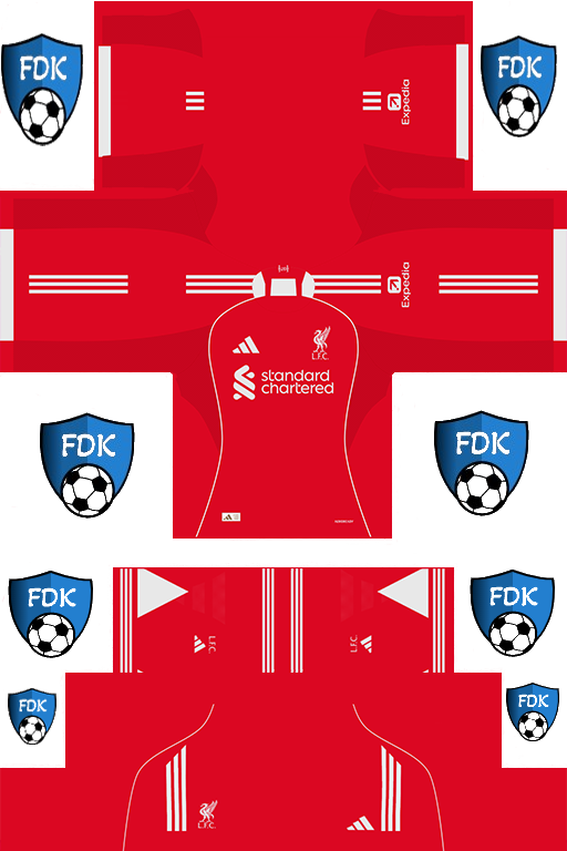 Liverpool Football League Kits 2025-26