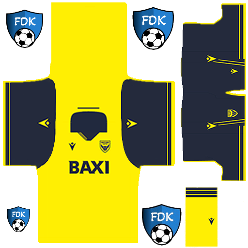 Oxford United FC Pro League Soccer Kits 2025-26 - Oxford United FC PLS ...