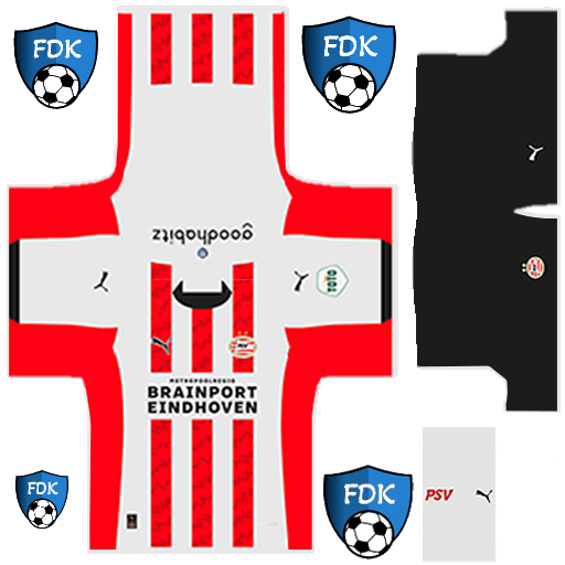 PSV Eindhoven Pro League Soccer Kits 2025-26 - PSV Eindhoven PLS and ...