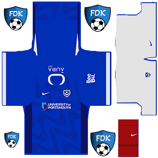 Portsmouth FC Pro League Soccer Kits 2025-26 - Portsmouth FC PLS and ...