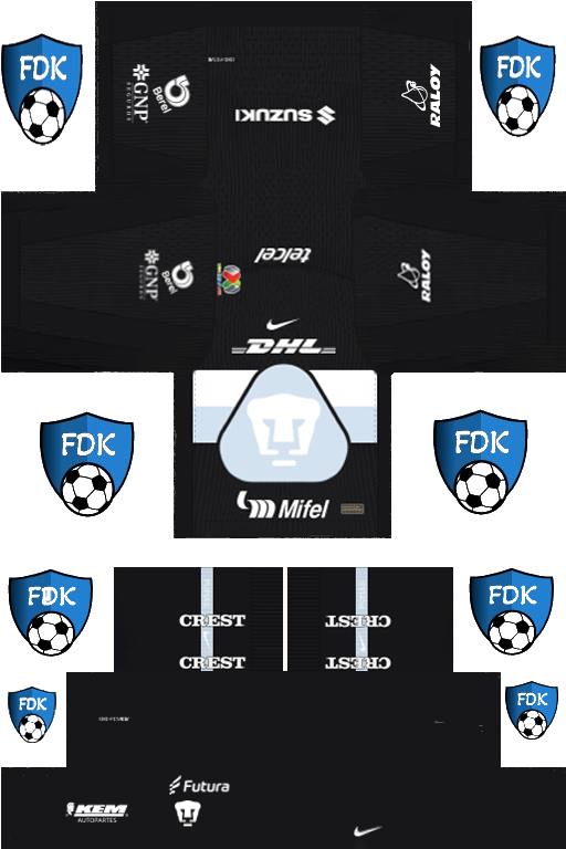 Pumas UNAM Football League Kits 2025-26