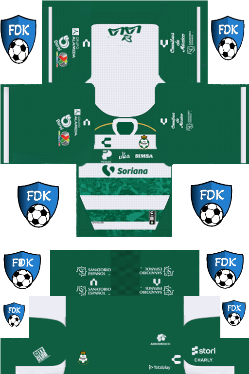 Santos Laguna Football League Kits 2025-26
