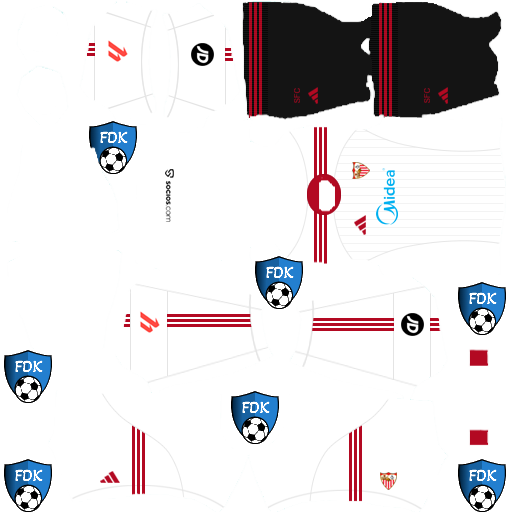 Sevilla FC DLS Kits 2026 - Dream League Soccer Kits 2026