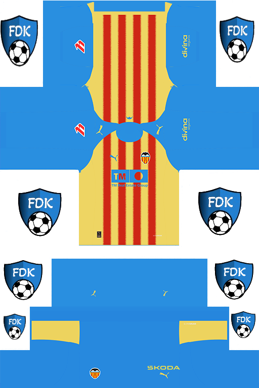 Valencia CF Football League Kits 2025-26
