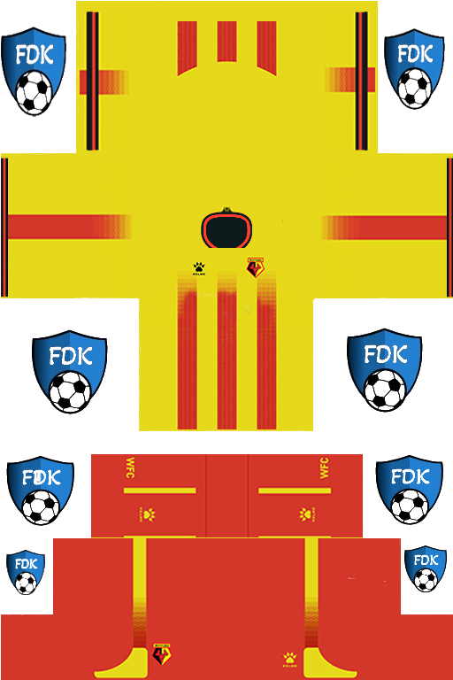 Watford FC Football League Kits 2025-26