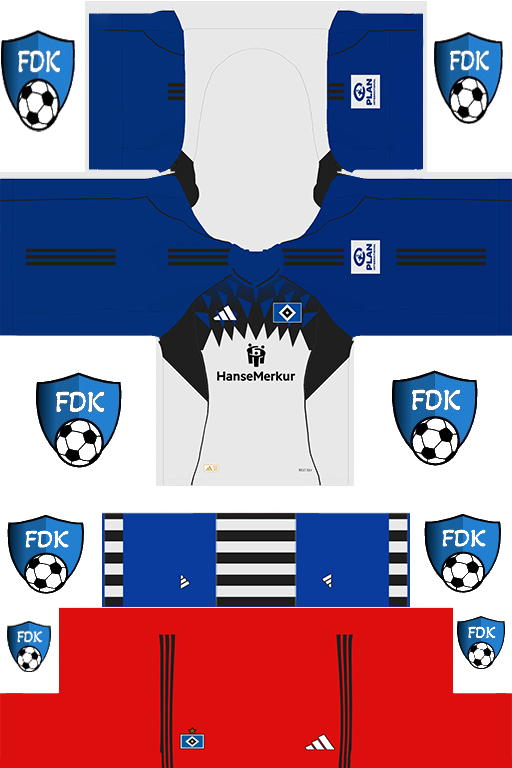 Hamburger SV Football League Kits 2025-26