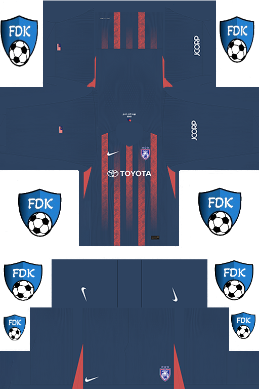 Johor Darul Takzim Football League Kits 2025-26